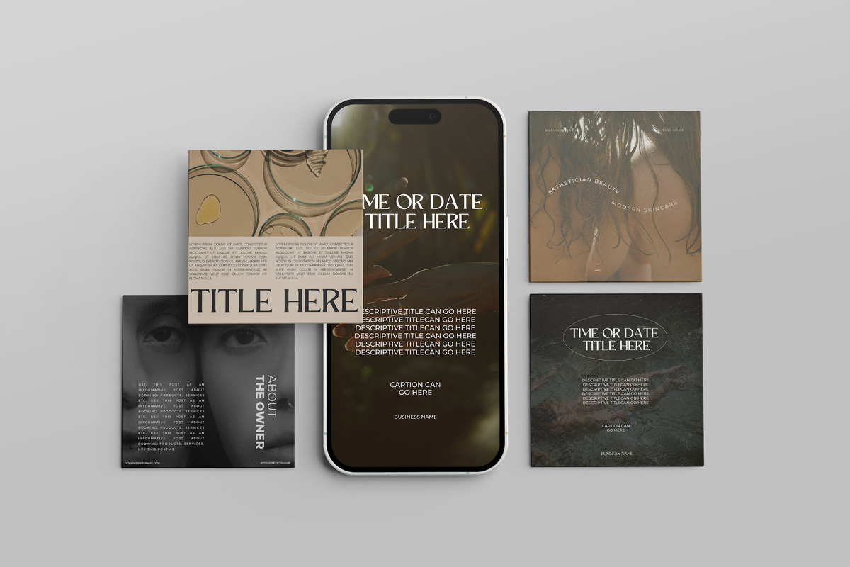 Modern Social Media Templates | By Winnie – bywinnieco